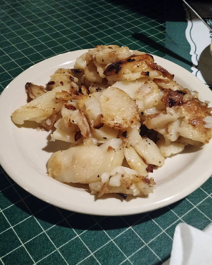 German potatoes with perfectly caramelized edges that would make your European ancestors nod in solemn approval. Simple food done right.