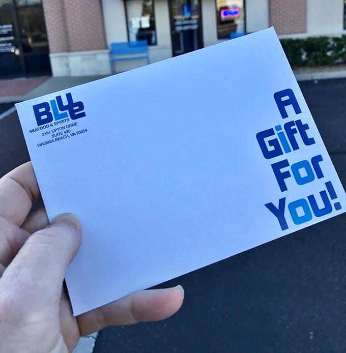 The gift that keeps on giving&mdash;a chance to share Blue's seafood excellence with someone who deserves a proper treat.