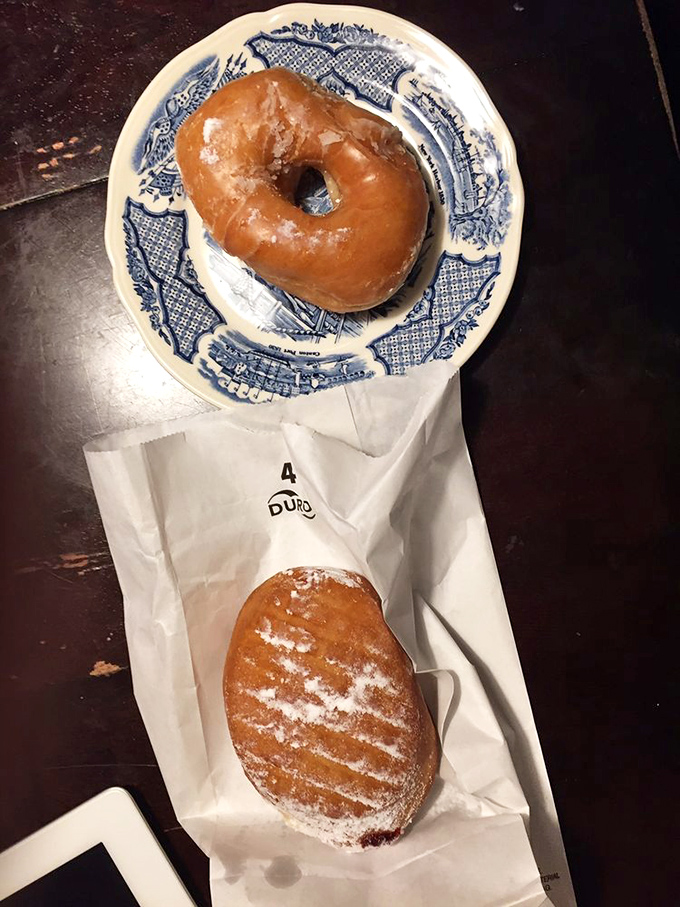 The classic glazed&mdash;golden, glistening, and gorgeously simple&mdash;rests on vintage china, proving some pleasures need no modern improvement.