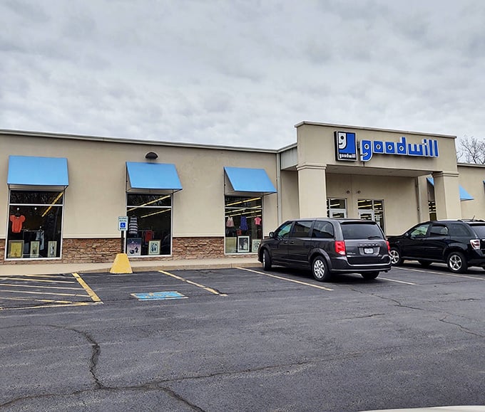 Even Napoleon's Goodwill store has small-town charm, where treasure hunting for vintage finds becomes a legitimate retirement hobby.