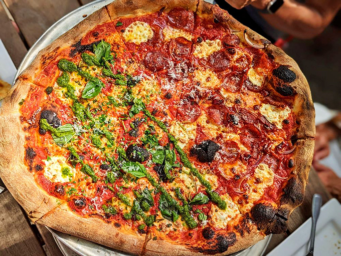 Half Diavolo, half Green &ndash; when indecision leads to the most delicious compromise of all.