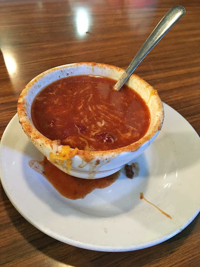A bowl of homemade chili that doesn't need fancy garnishes &ndash; just honest ingredients and the patience to let flavors meld perfectly.