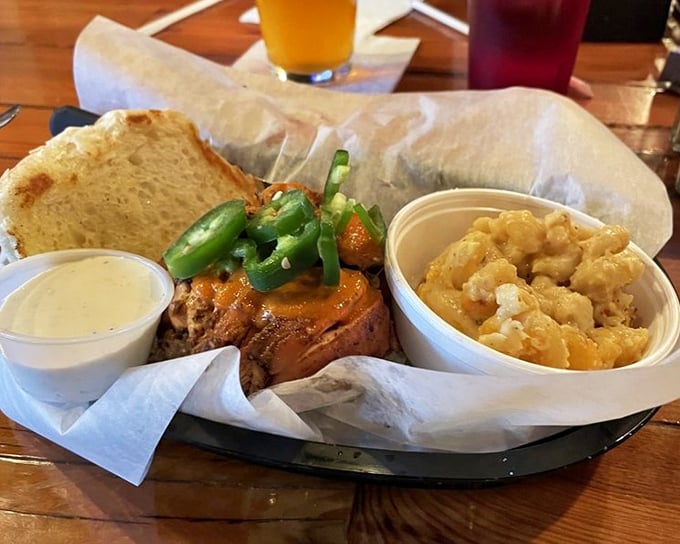 A sandwich that's basically wearing a "Most Likely to Make You Moan Out Loud" sash. Those jalape&ntilde;os on top aren't garnish&mdash;they're exclamation points.