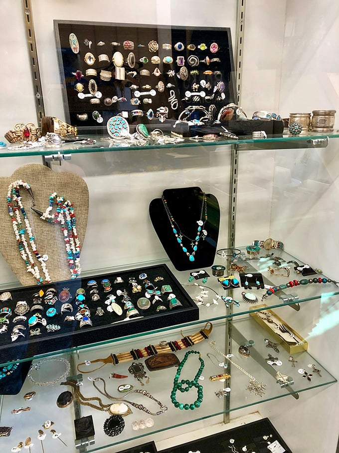 Treasure chest of sparkle and shine! These rings and necklaces once adorned special occasions&mdash;first dates, anniversaries, and nights on the town.