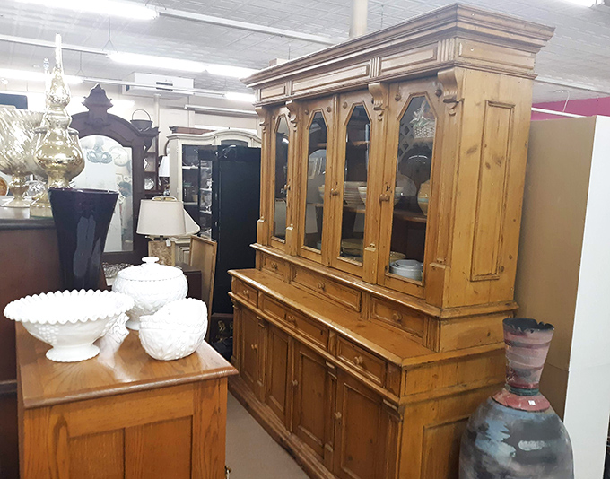 This isn't just a cabinet&mdash;it's architectural poetry in pine, where craftsmanship and function dance together in perfect harmony.