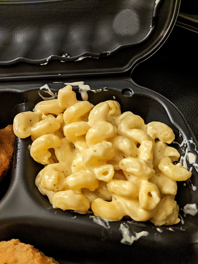 Mac and cheese that achieves the impossible &ndash; both creamy and substantial, with each pasta piece perfectly coated. This isn't a side dish; it's a co-star.