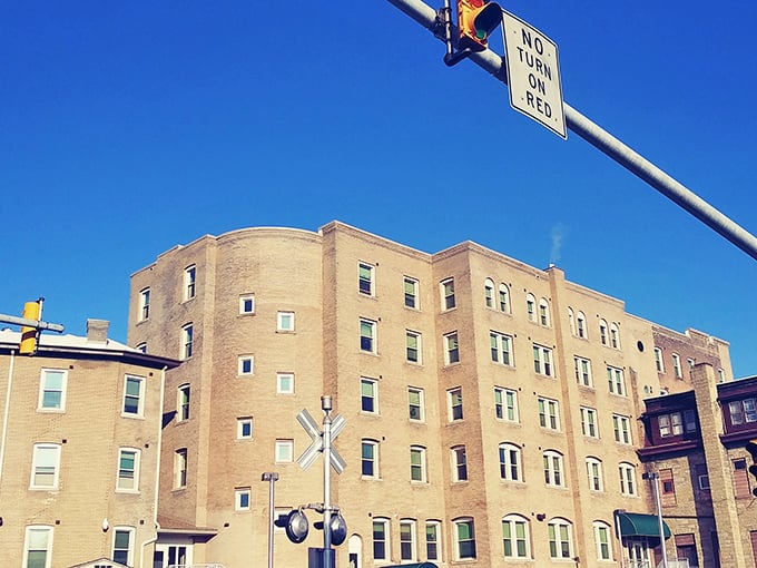 Madison Court stands as a testament to Shamokin's more prosperous era. Brick buildings like these have stories in every cornerstone.