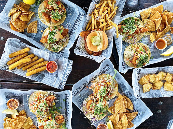 A seafood feast that makes you want to cancel your afternoon plans and declare today a personal holiday dedicated to maritime deliciousness.