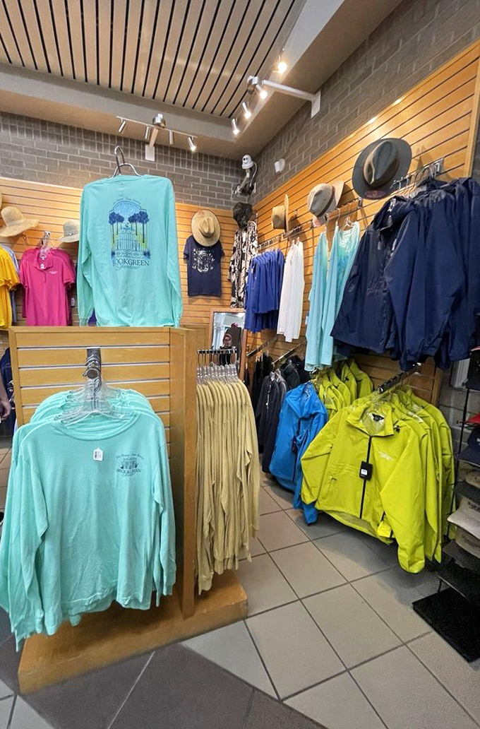 Take home a piece of the magic with Brookgreen's signature coastal-colored apparel&mdash;because regular souvenirs just won't capture the experience.