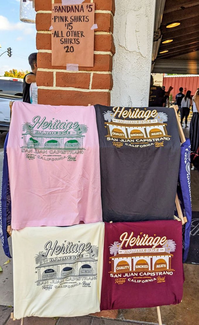 When the barbecue is this good, you'll want to wear the t-shirt. Consider it edible achievement memorabilia.