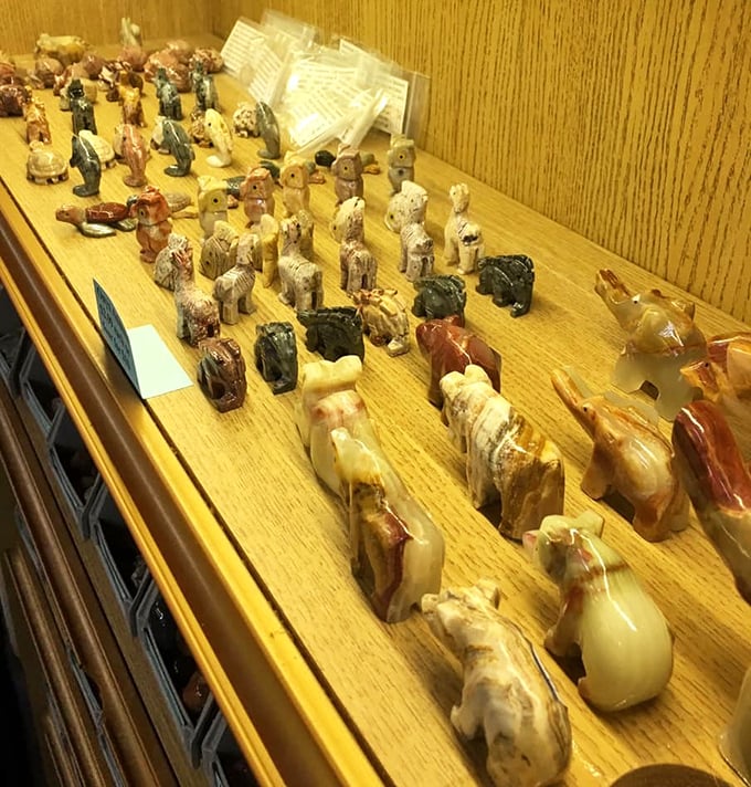 Noah's Ark in miniature! These stone animal figurines prove that sometimes the most charming collectibles are the ones that fit in your palm.