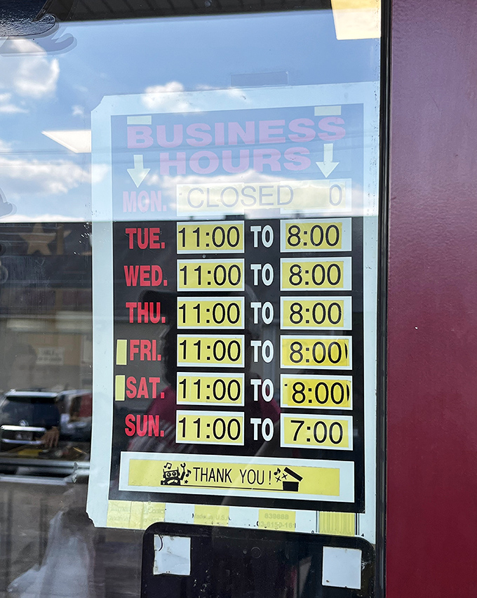 Open six days a week&mdash;because even culinary paradise needs a day off to recharge its tropical batteries.