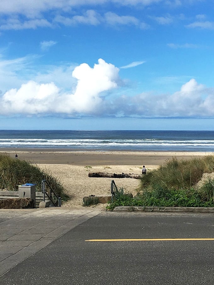 Where pavement ends and paradise begins&mdash;Manzanita's beach access invites you to leave footprints and take only memories.