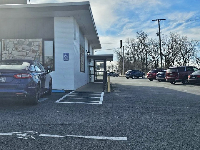 Ample parking for your pilgrimage to pie paradise, because good things come to those who drive to St. Clairsville.