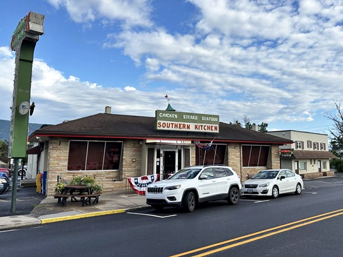 Morning light bathes this unassuming treasure in golden promise&mdash;a humble building that's fed more stories and memories than most five-star establishments ever will.