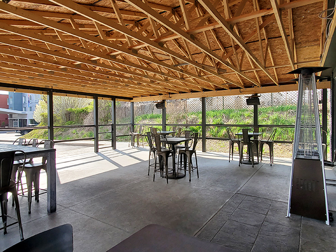 The outdoor patio offers a sun-drenched escape where fresh air enhances every bite and sip &ndash; Pennsylvania dining at its most relaxed and refined.