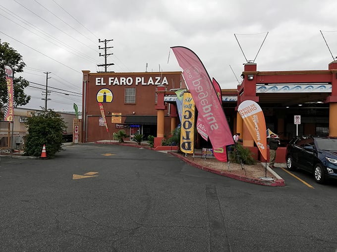 The grand entrance to El Faro Plaza stands like a portal between worlds&mdash;step inside and leave ordinary shopping behind for something far more adventurous.