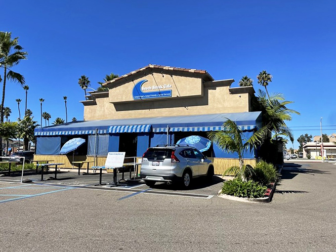 Under swaying palm trees and California sunshine, this unassuming building houses breakfast magic worth driving miles to experience.
