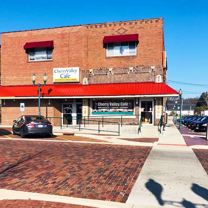 From the outside, it's an unassuming brick building. But locals know this red-awninged cafe houses some of the best breakfast magic in northern Illinois.