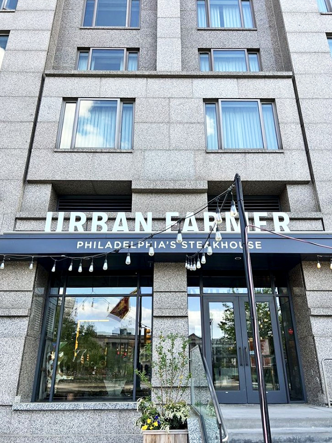 From street level, Urban Farmer's understated exterior gives little hint of the culinary magic happening inside this Philadelphia gem.