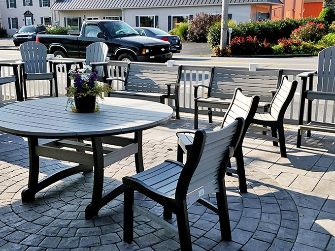 Outside, a peaceful patio offers al fresco dining amid Lancaster County's gentle beauty&mdash;the perfect spot to recover from the delicious food coma waiting inside.