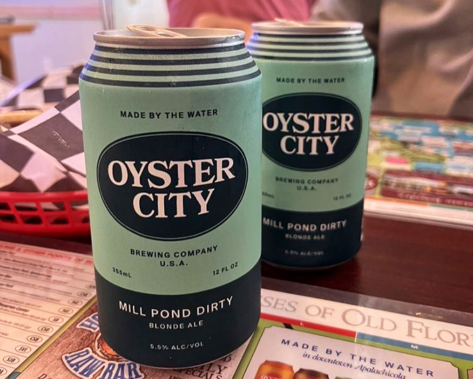 Local Oyster City brews&mdash;because nothing complements fresh-from-the-water seafood like beer made by people who understand the same waters.