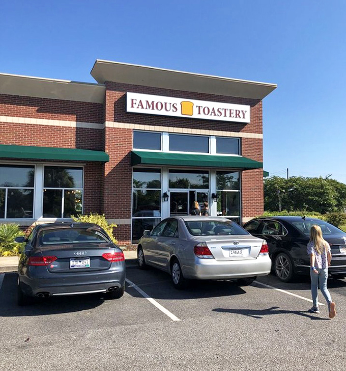 The parking lot&mdash;where breakfast quests begin and diet resolutions are temporarily suspended in favor of hollandaise and happiness.