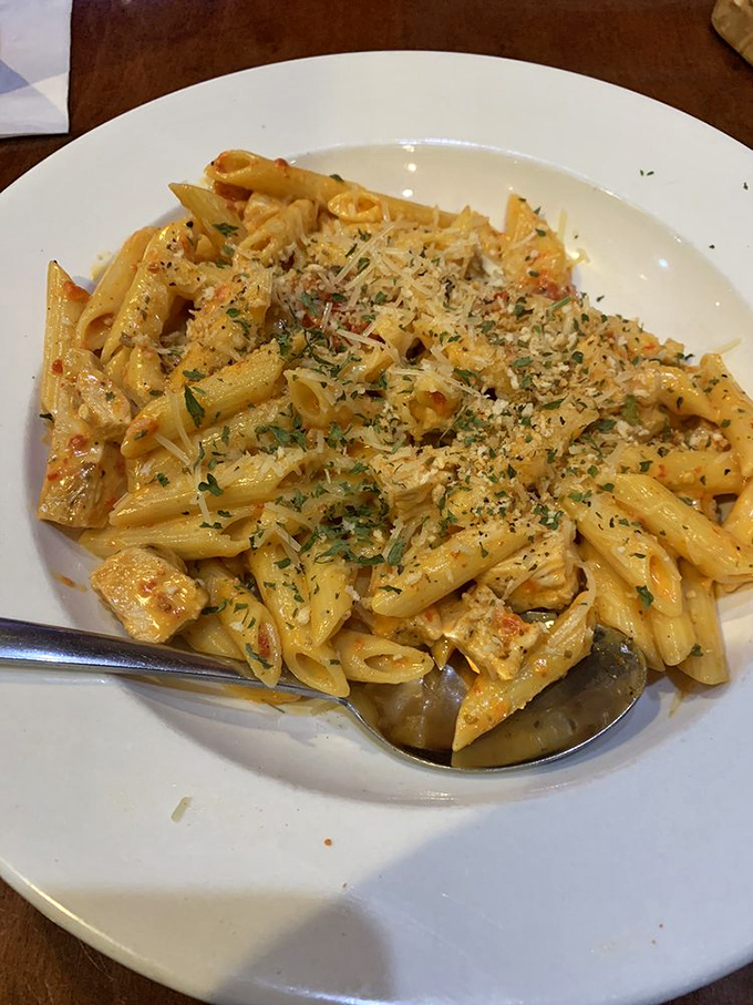 Pasta Rossi brings Italian flair to the table&mdash;penne tossed in a creamy sauce with a generous dusting of herbs and cheese.