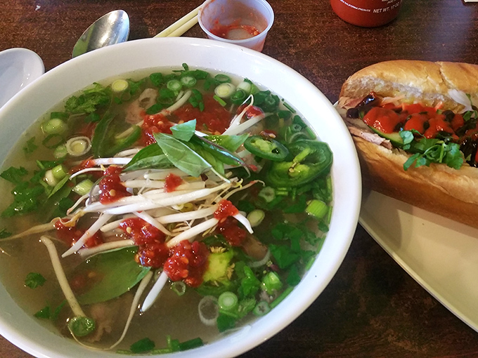 Plot twist: they serve pho too, because why limit happiness to just one cuisine?