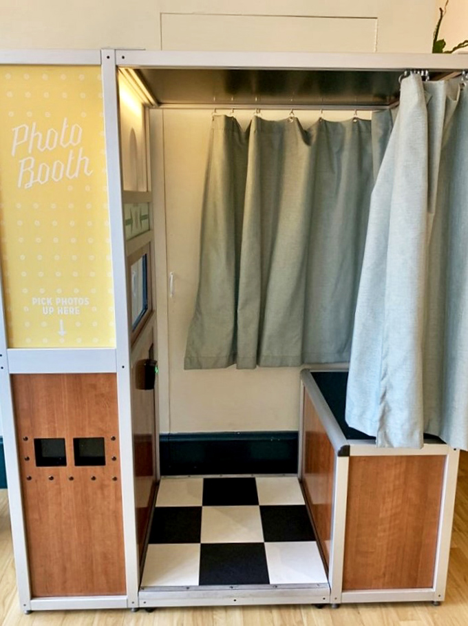 The vintage-inspired photo booth invites you to capture your post-breakfast bliss&mdash;food coma smiles optional but encouraged.