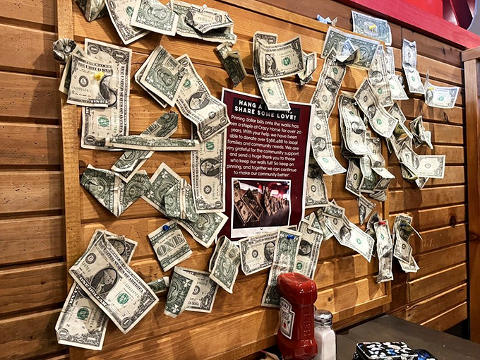 Where patrons leave their mark&mdash;and their dollar bills&mdash;creating a currency collage that's part tradition, part decoration, and completely conversation-worthy.