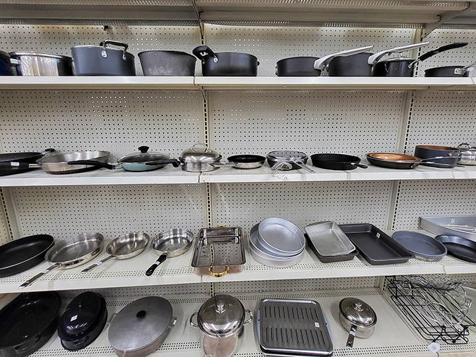 Quality cookware at thrift store prices makes outfitting a kitchen possible without taking out a small loan&mdash;cast iron included! 