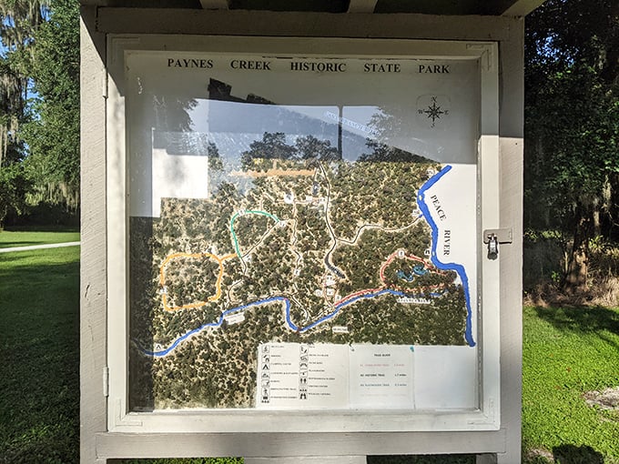 The park entrance sign stands as a promise of adventures to come &ndash; Florida's version of "once upon a time."