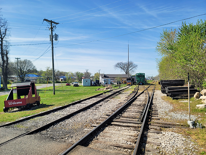 Tracks stretching toward the horizon promise adventure just around the bend. Every great journey begins with that first stretch of rail. 