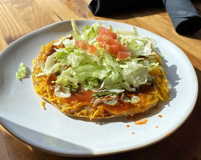 The tostada: where crispy meets saucy in a beautiful dance of textures, colors, and bold Mexican flavors. 