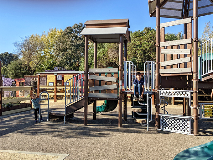 This playground might not have Wi-Fi, but the connections kids make here are infinitely more meaningful.