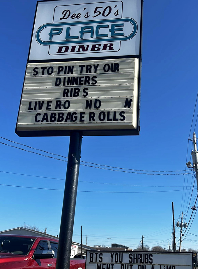 When a roadside sign promises ribs and cabbage rolls beneath a bright blue sky, it's practically illegal to drive past without stopping.