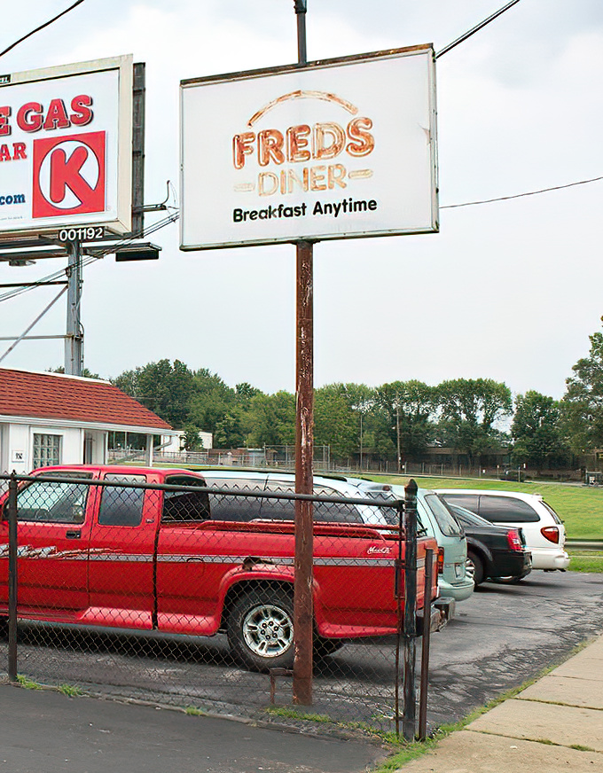 The roadside beacon that guides hungry travelers to breakfast paradise. "Breakfast Anytime" might be the three most beautiful words in the English language.
