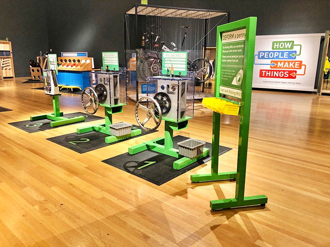 Hands-on science that actually works! This interactive exhibit lets visitors experience the physics behind Indiana's industrial heritage through playful experimentation.