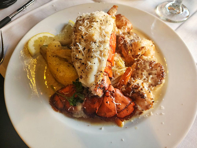 This isn't just seafood&mdash;it's an ocean romance where lobster and shrimp have found their soulmate in a buttery, garlicky sauce.