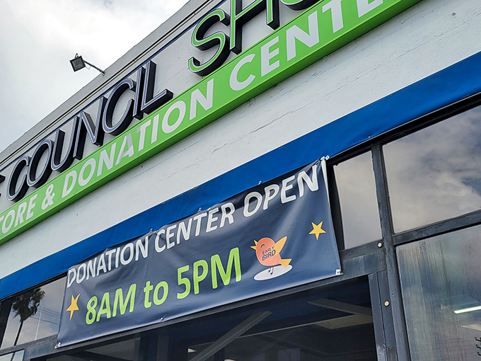 The donation center welcomes contributions from 8AM to 5PM, completing the beautiful cycle of giving that powers this community treasure.