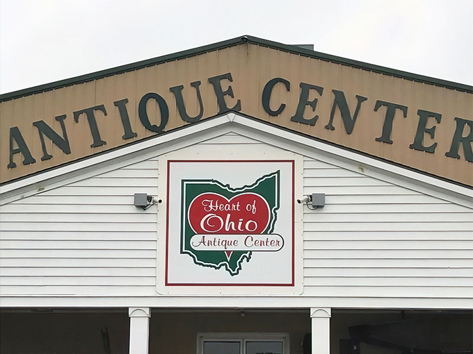 The iconic Heart of Ohio logo&mdash;shaped like the state itself&mdash;promises a uniquely Buckeye treasure hunting experience within these walls.