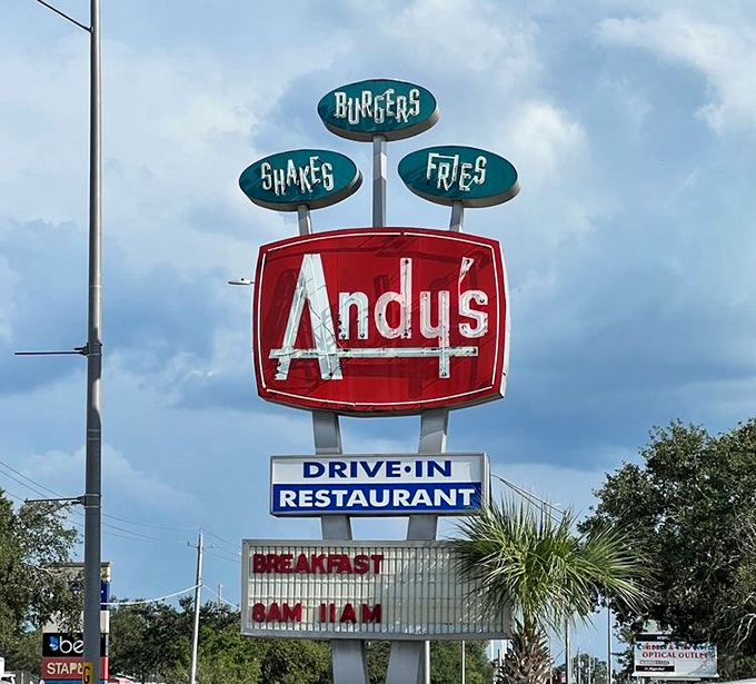 That sign isn't just advertising&mdash;it's a landmark. Locals give directions based on its location: "Two lights past Andy's, then hang a right."