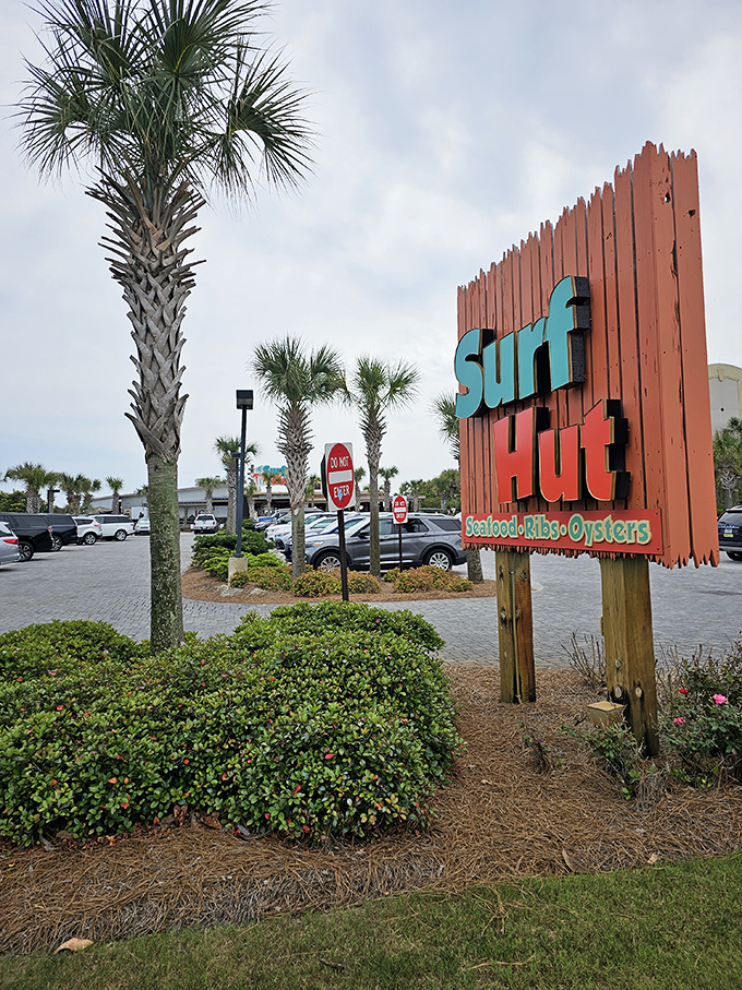 The roadside sign that's caused more spontaneous U-turns than a missed exit to Disney World. "Seafood-Ribs-Oysters" is all the persuasion needed.