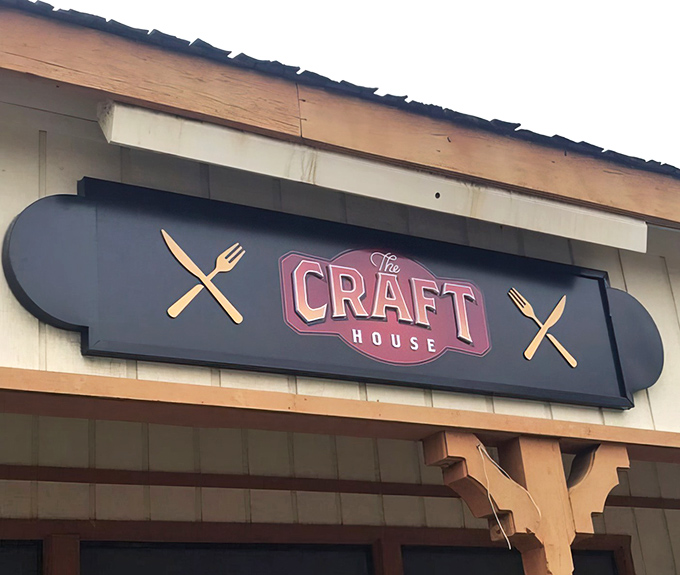 Simple signage that doesn't need to shout because the food does all the talking necessary.