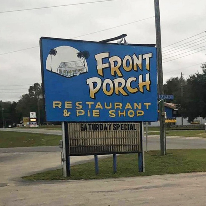 The sign says "Restaurant & Pie Shop" because they understand priorities. When pie gets equal billing with the restaurant, you know they're serious about dessert.