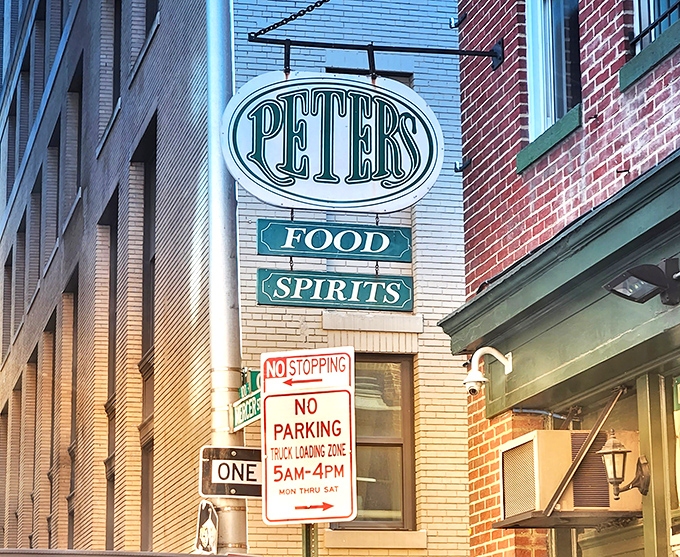 The iconic Peter's sign has guided hungry travelers to this corner of Baltimore for generations&mdash;a beacon of culinary hope in the city landscape.