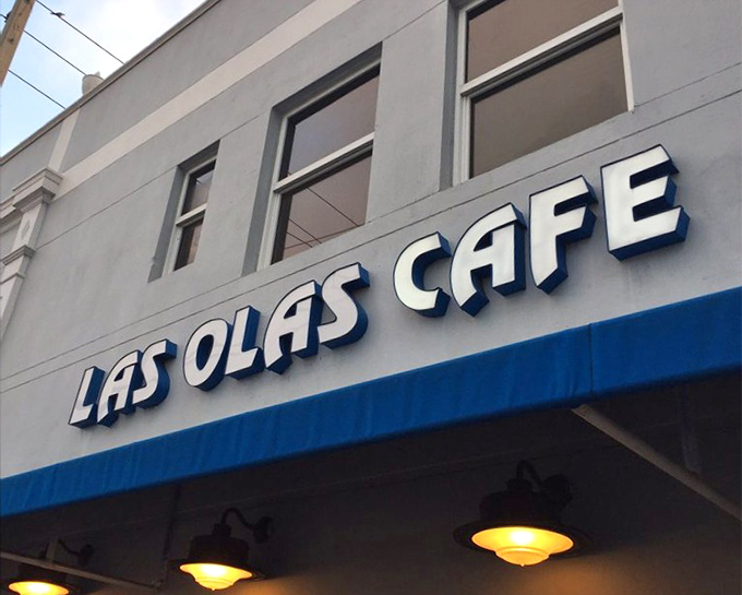 The blue and white signage promises little but delivers everything&mdash;like finding a Picasso at a yard sale.