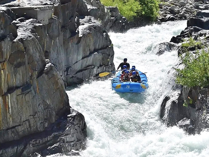 Whitewater rafting near Georgetown isn't for the faint of heart. The American River delivers thrills that make roller coasters seem like kiddie rides.