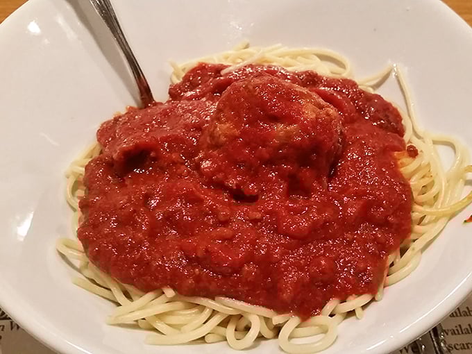 Spaghetti with marinara sauce in its purest form&mdash;the litmus test of any Italian kitchen, passed with flying colors and deep, rich flavor.